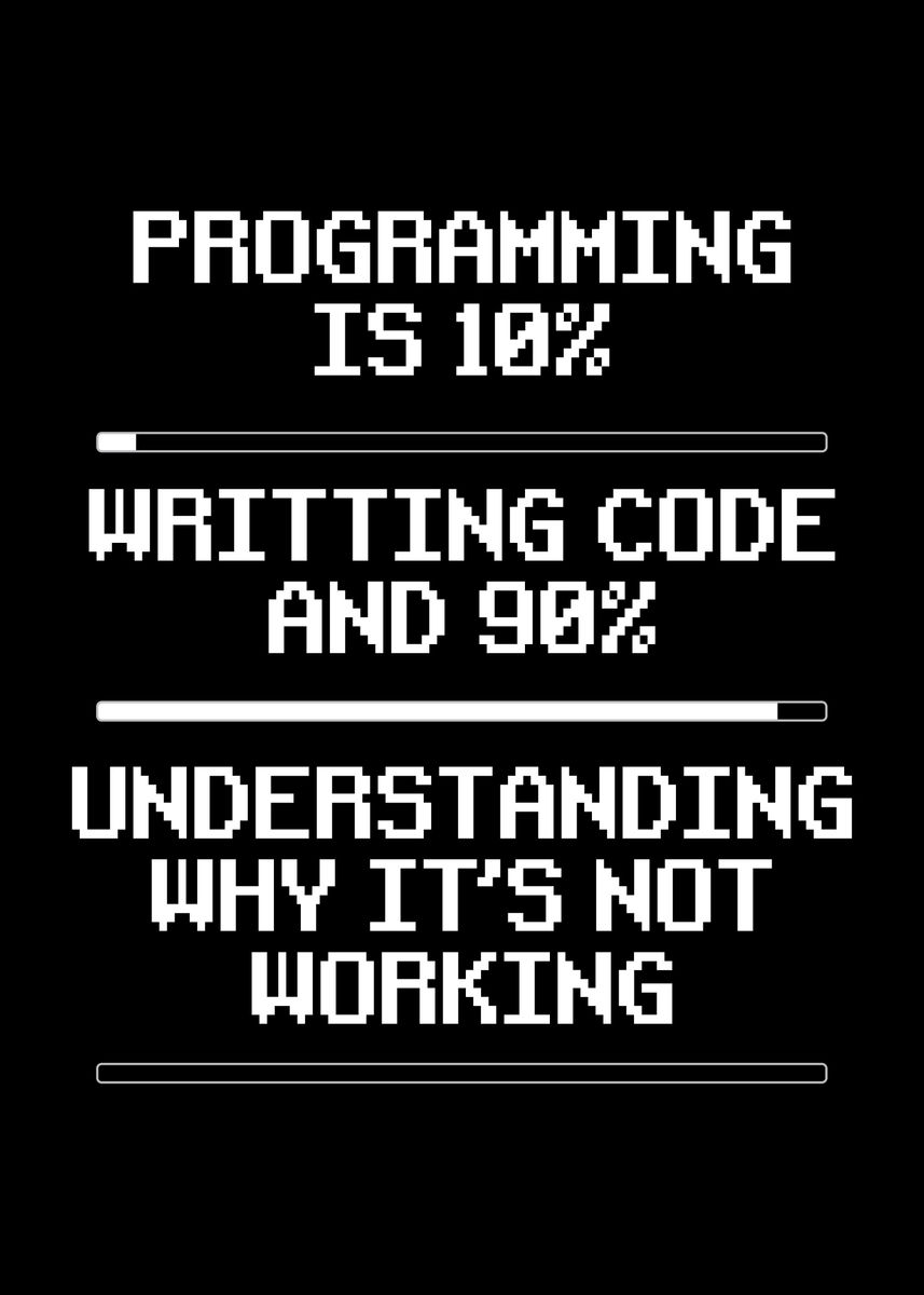 'Programmer Funny Wall Art' Poster, picture, metal print, paint by ...