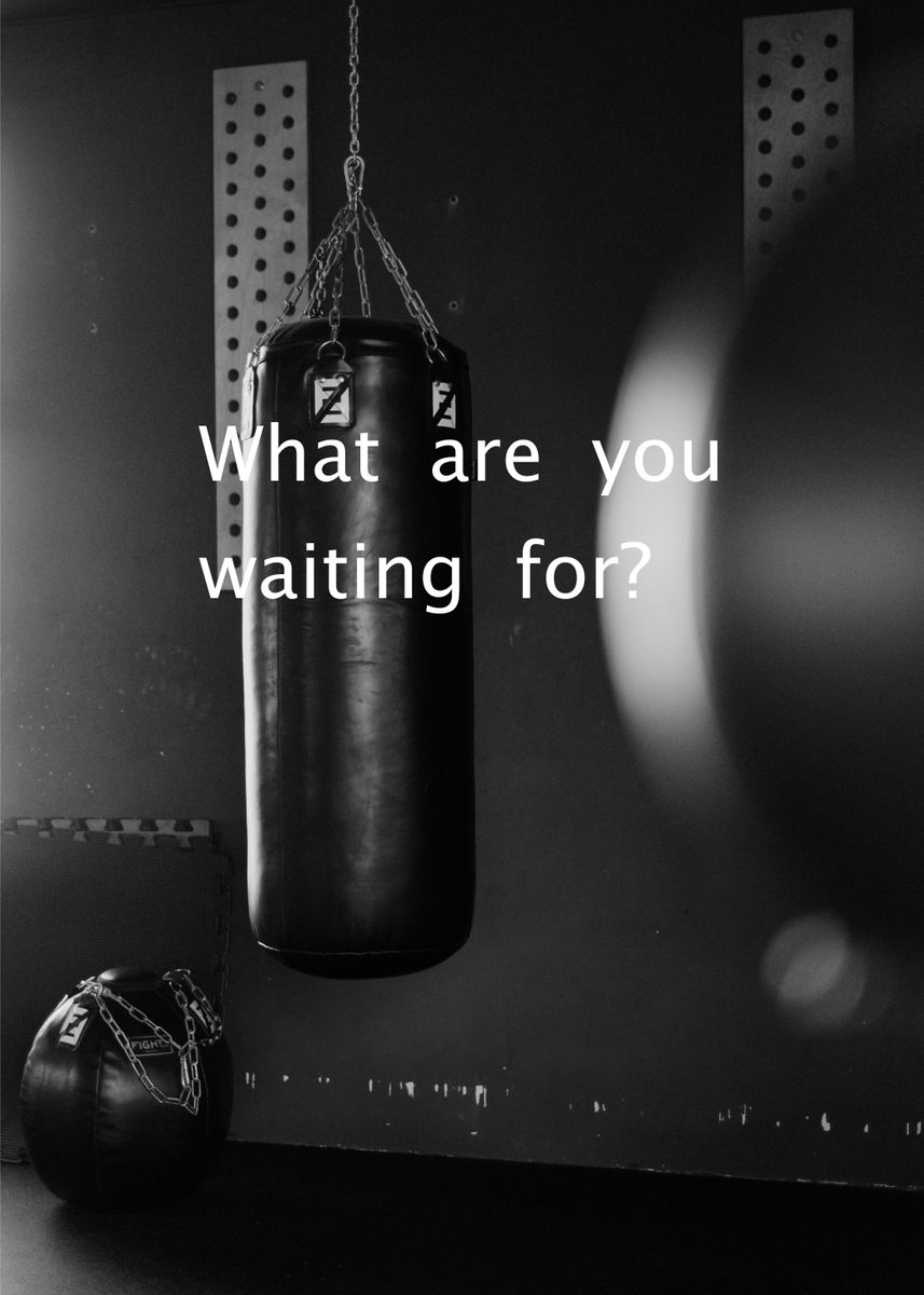 'What are you waiting for' Poster, picture, metal print, paint by Roman ...