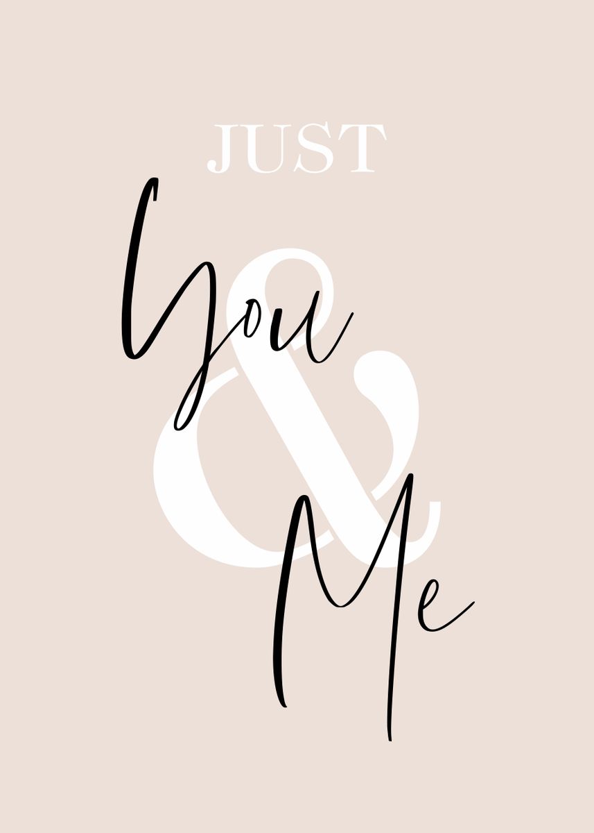 'Just You and Me' Poster, picture, metal print, paint by Melanie Viola ...