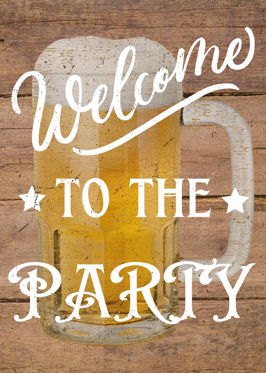 'Welcome To The Party' Poster by Simon Clement | Displate