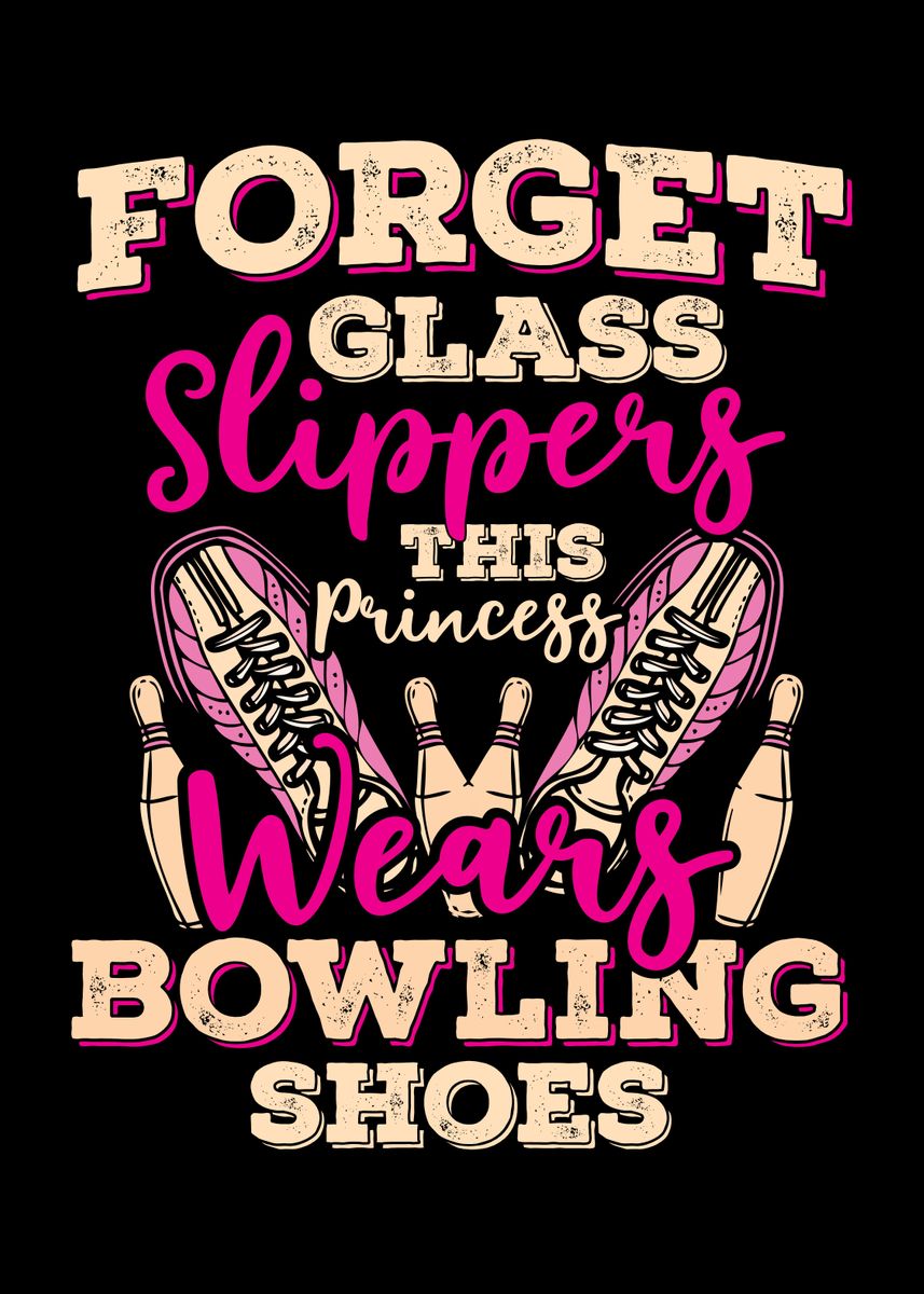 'Bowling Princess' Poster, picture, metal print, paint by platenum ...