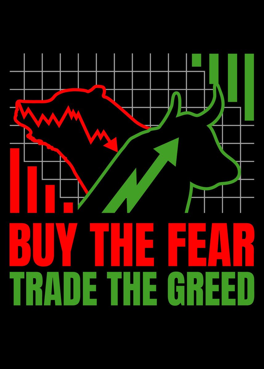 'Stock Bullish and Bearish' Poster, picture, metal print, paint by Max ...