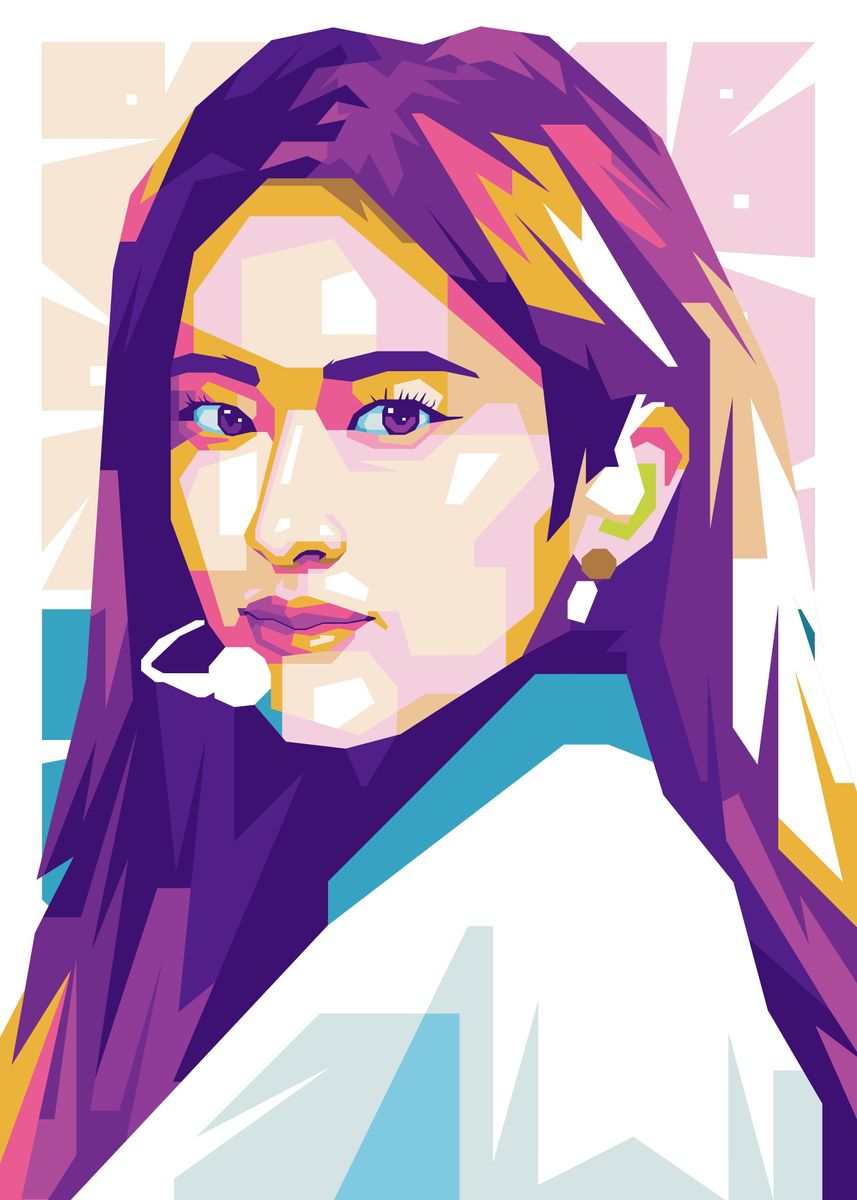'IVE YUJIN WPAP' Poster, picture, metal print, paint by Rochefort | Displate