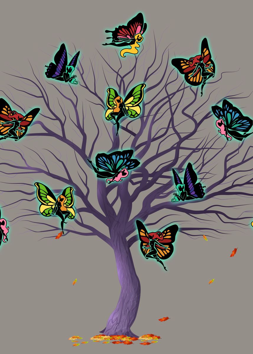 'Fairycore Fairy Tree' Poster by AestheticAlex | Displate