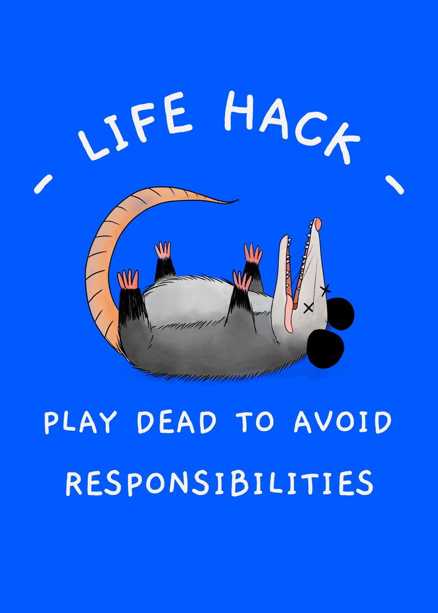 'Responsability joke' Poster by arkitekta | Displate