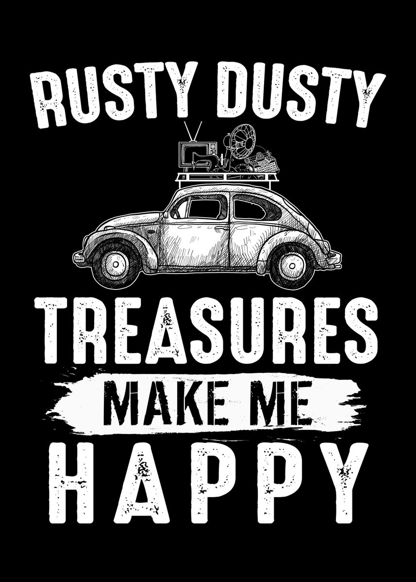 'Rusty Dusty Treasures' Poster, picture, metal print, paint by platenum ...