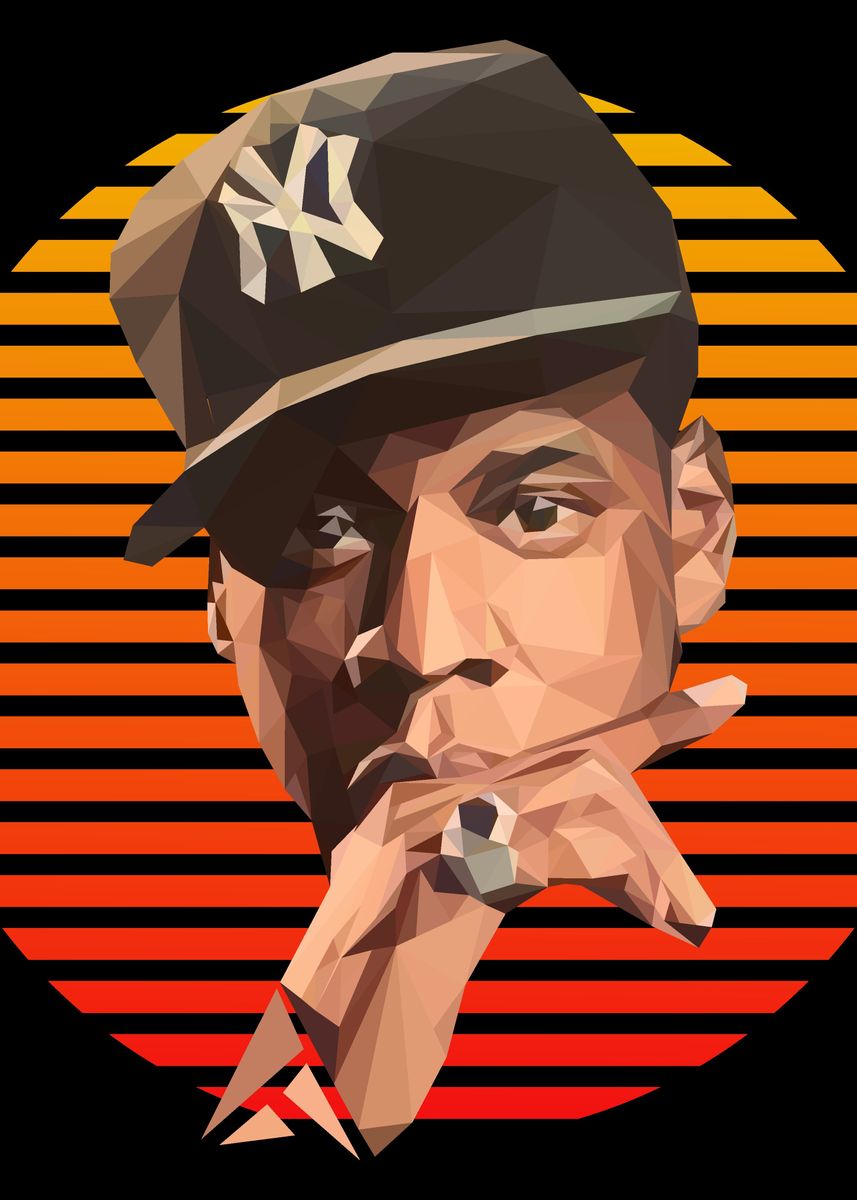 'Jay z low poly' Poster, picture, metal print, paint by WallWonders art ...