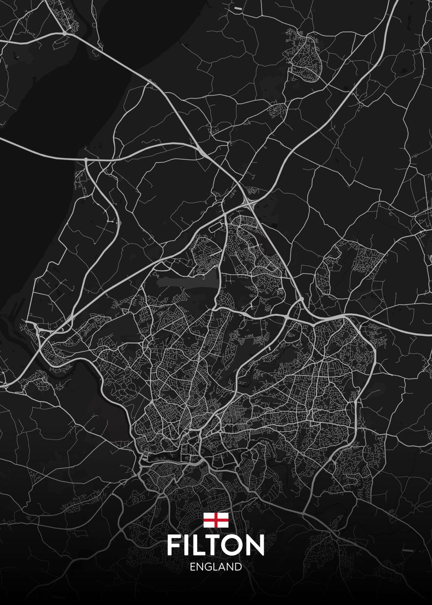 'Filton UK' Poster, picture, metal print, paint by IMR Designs | Displate