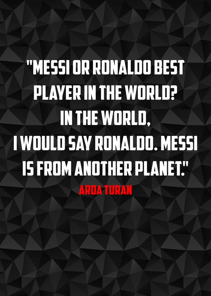 'Quote lionel messi' Poster, picture, metal print, paint by Nabila Art ...