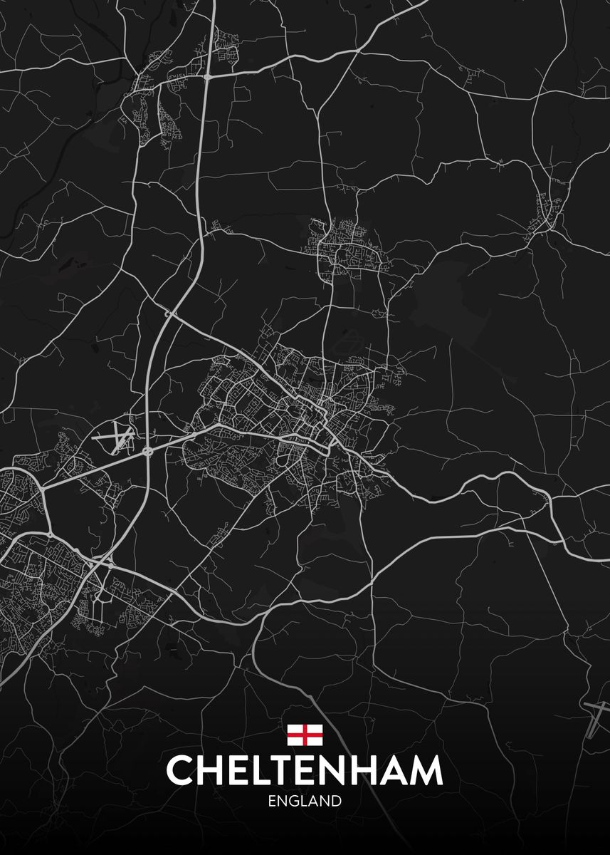 'Cheltenham UK' Poster by IMR Designs | Displate