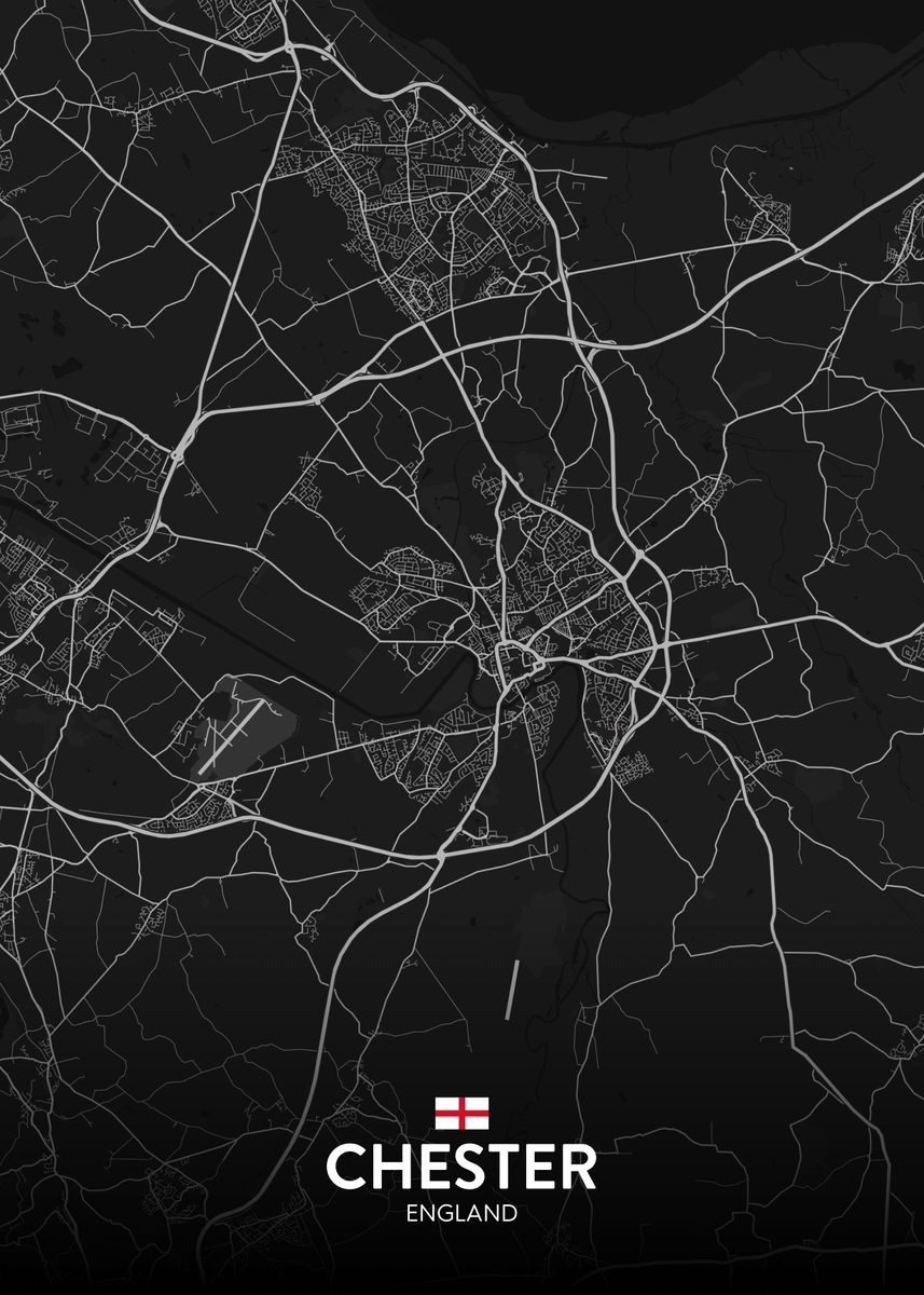'Chester UK' Poster, picture, metal print, paint by IMR Designs | Displate