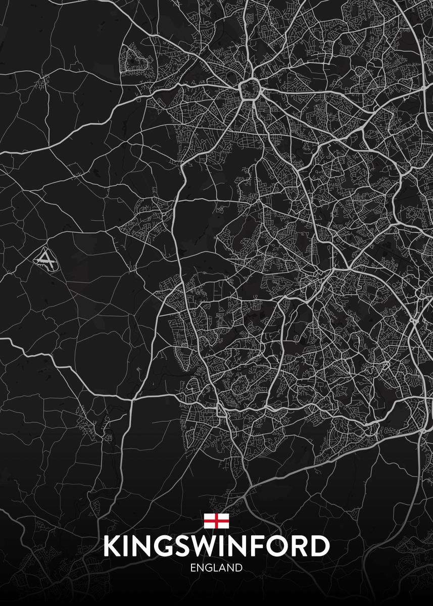 'Kingswinford UK' Poster, picture, metal print, paint by IMR Designs ...