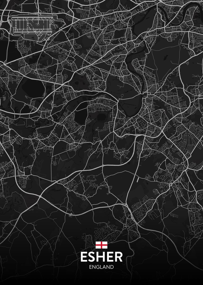 'Esher UK' Poster, picture, metal print, paint by IMR Designs | Displate