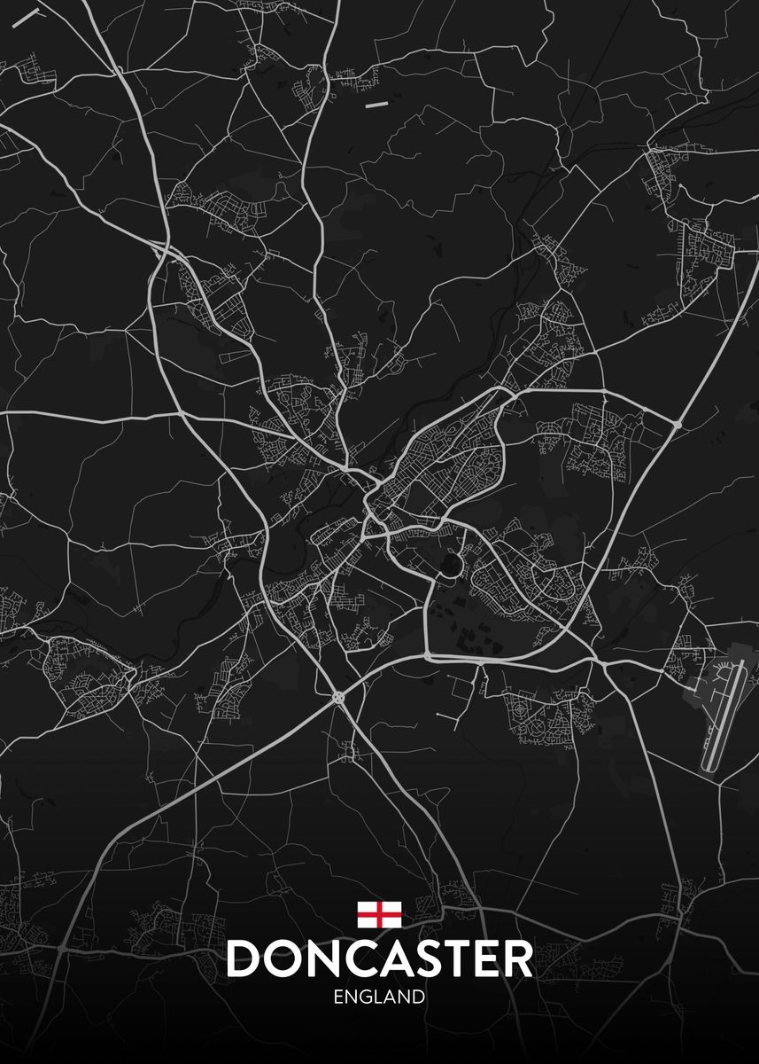 'Doncaster UK' Poster, picture, metal print, paint by IMR Designs ...