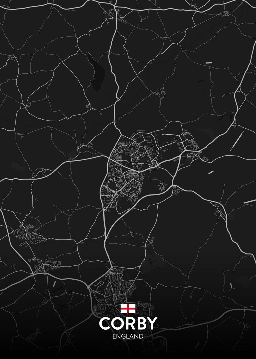 'Corby UK' Poster by IMR Designs | Displate
