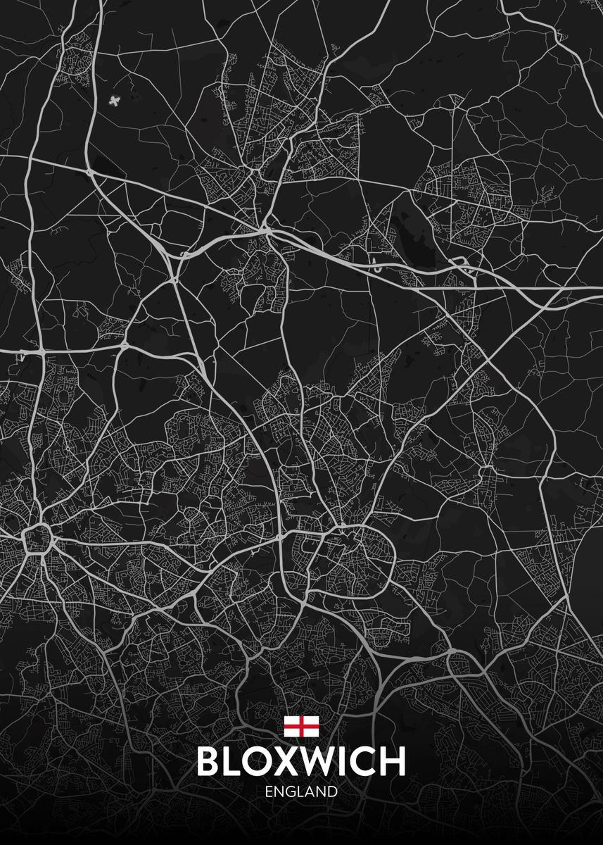 'Bloxwich UK' Poster by IMR Designs | Displate