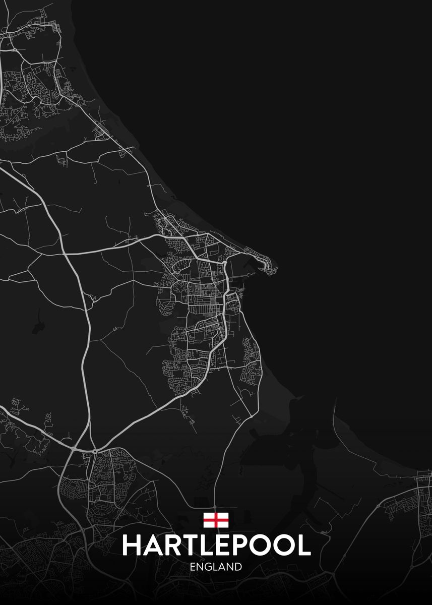 'Hartlepool UK' Poster by IMR Designs | Displate