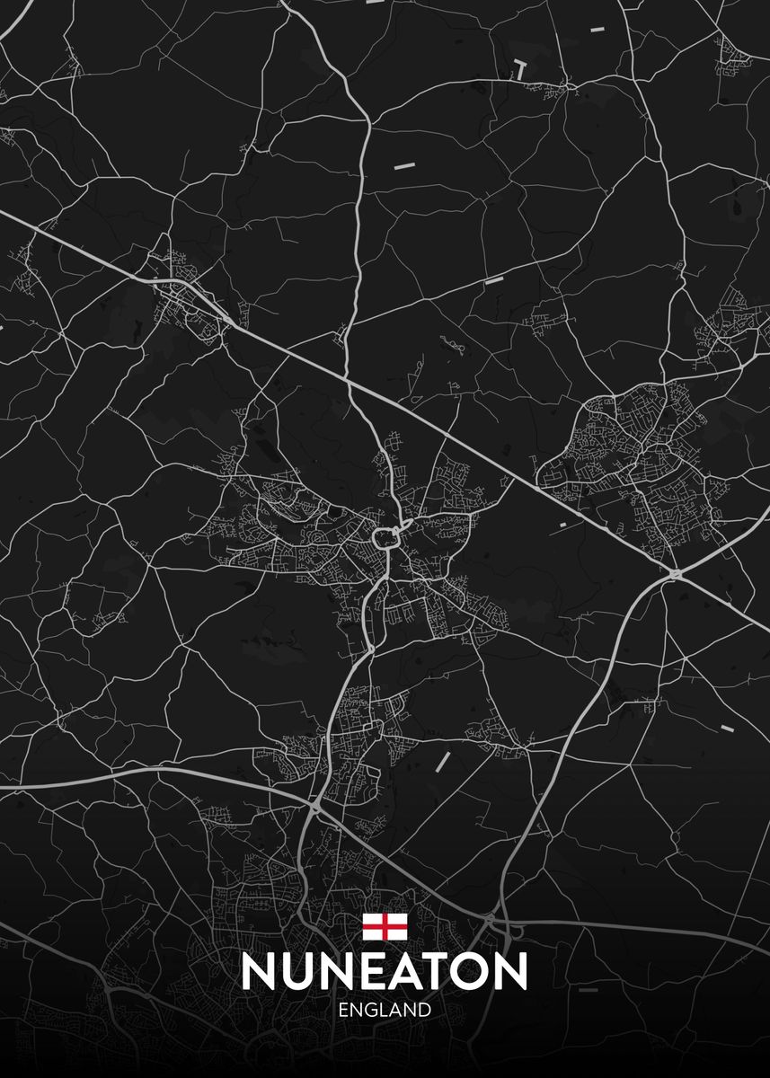 'Nuneaton UK' Poster by IMR Designs | Displate