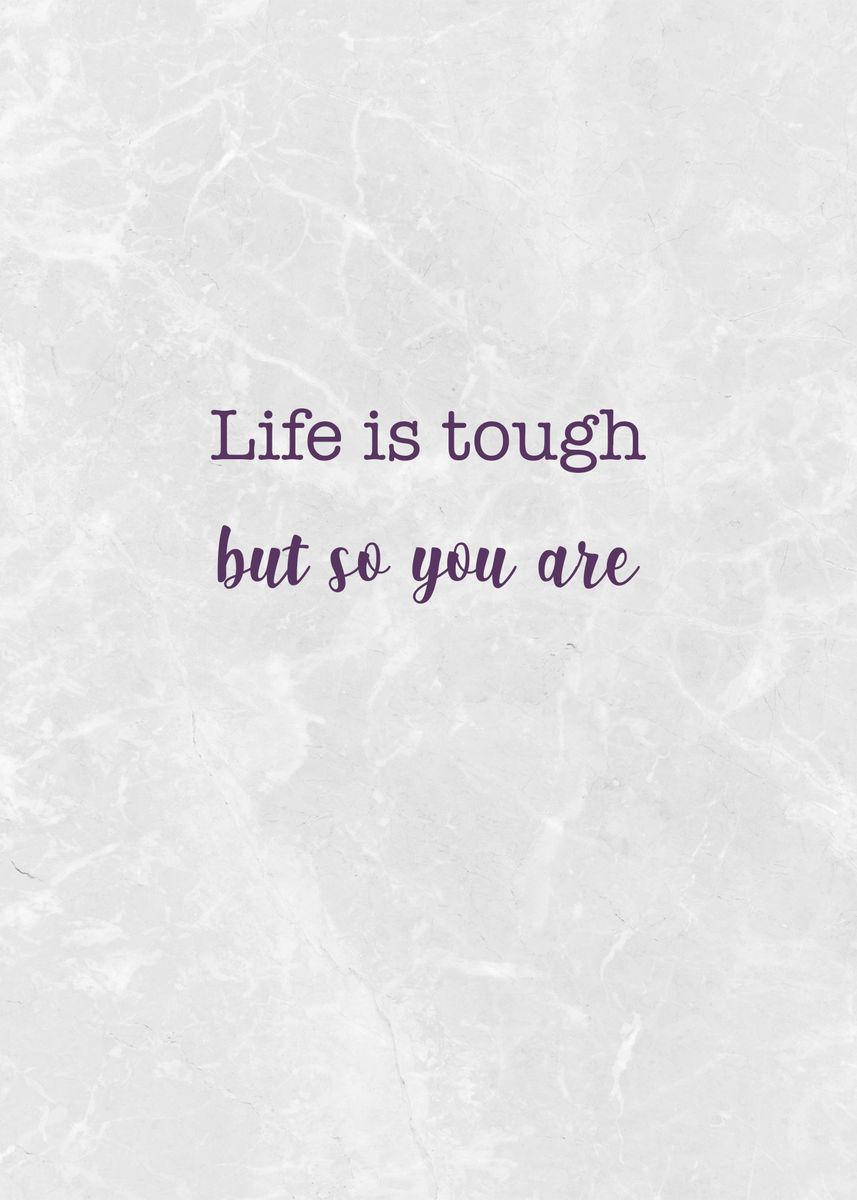 'Tough' Poster by Neon Moon | Displate