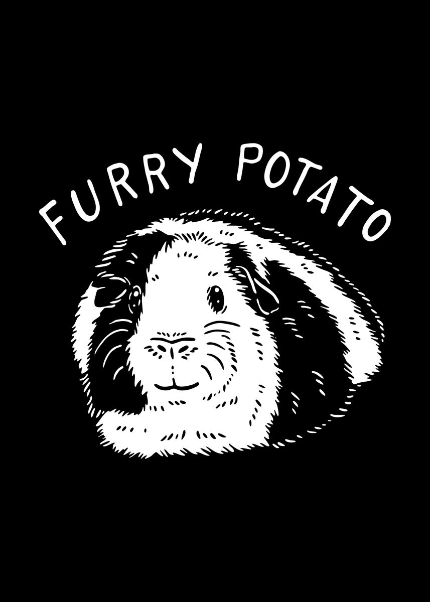 'furry potato' Poster by Sigit Nur Cahyo | Displate