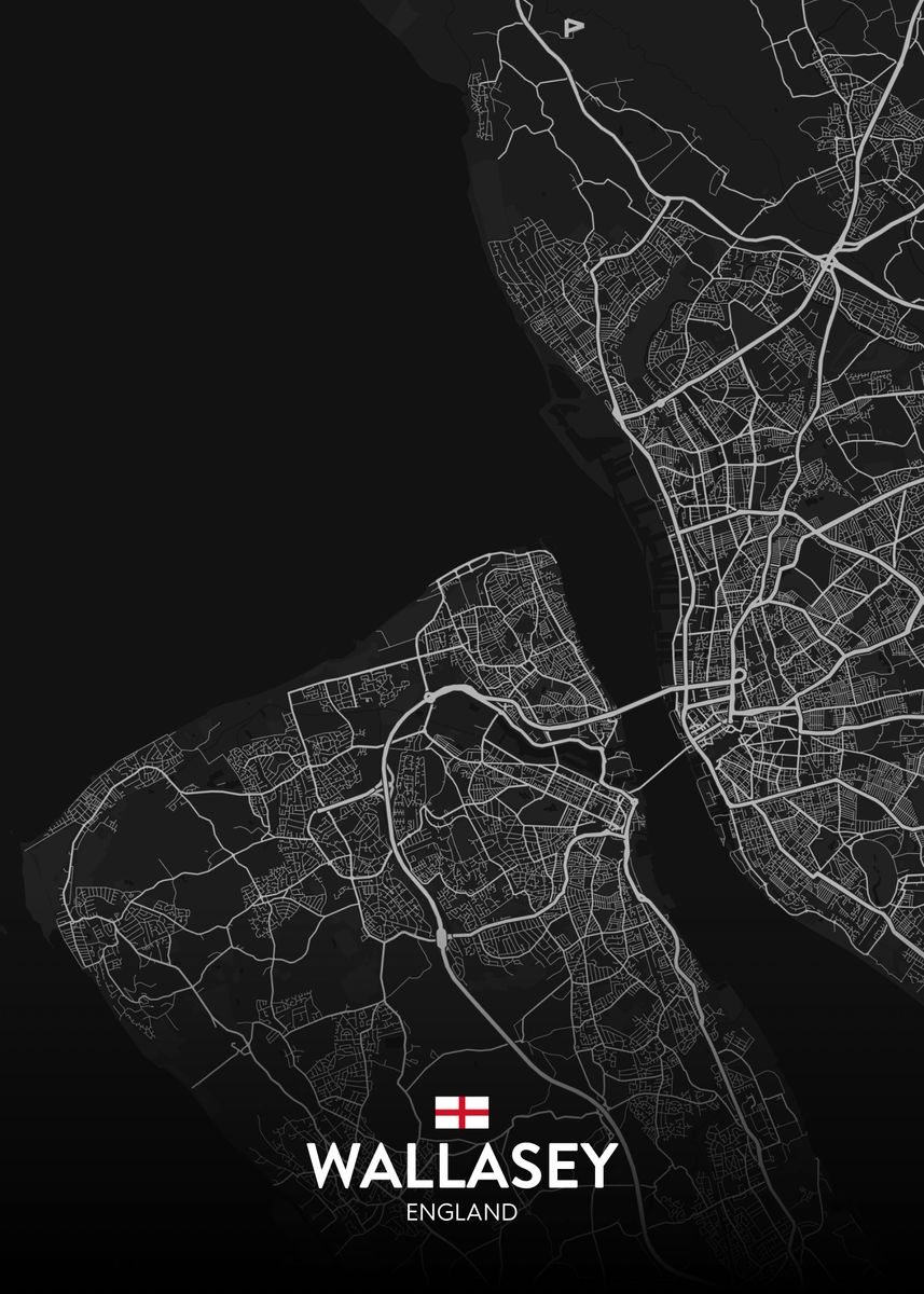 'Wallasey UK' Poster by IMR Designs | Displate