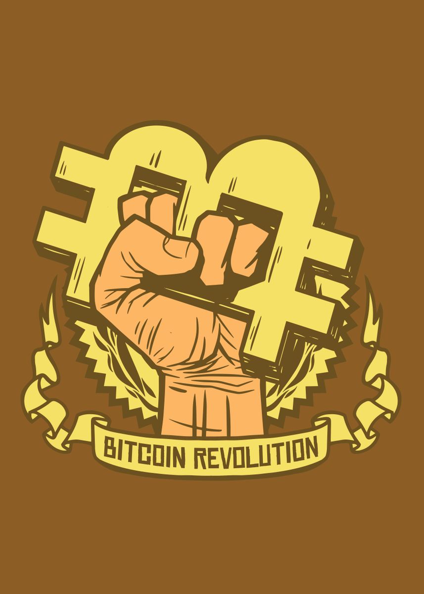 'Bitcoin revolution ' Poster by Simon Darren | Displate