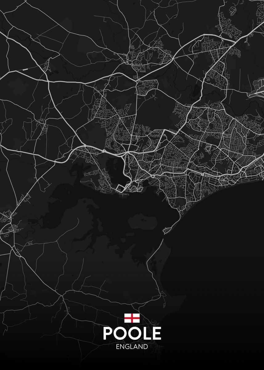 'Poole UK' Poster by IMR Designs | Displate