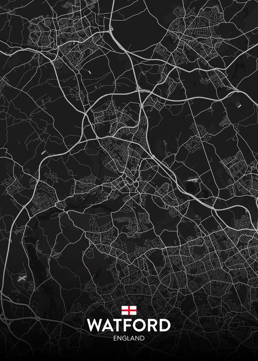 'Watford UK' Poster by IMR Designs | Displate