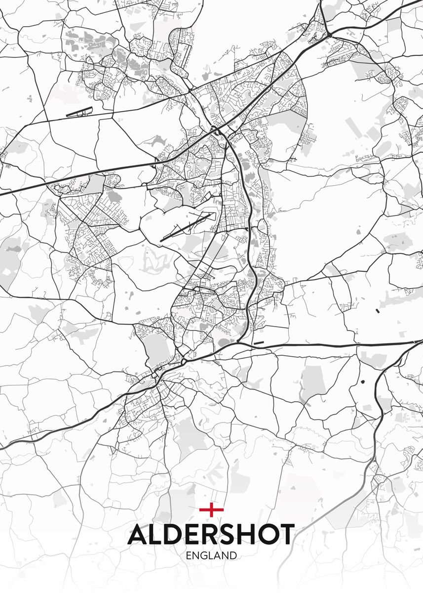 'Aldershot UK' Poster, picture, metal print, paint by IMR Designs ...
