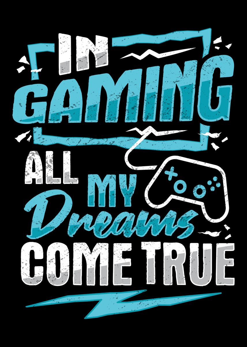 'Funny Video Gaming Meme' Poster, picture, metal print, paint by ...