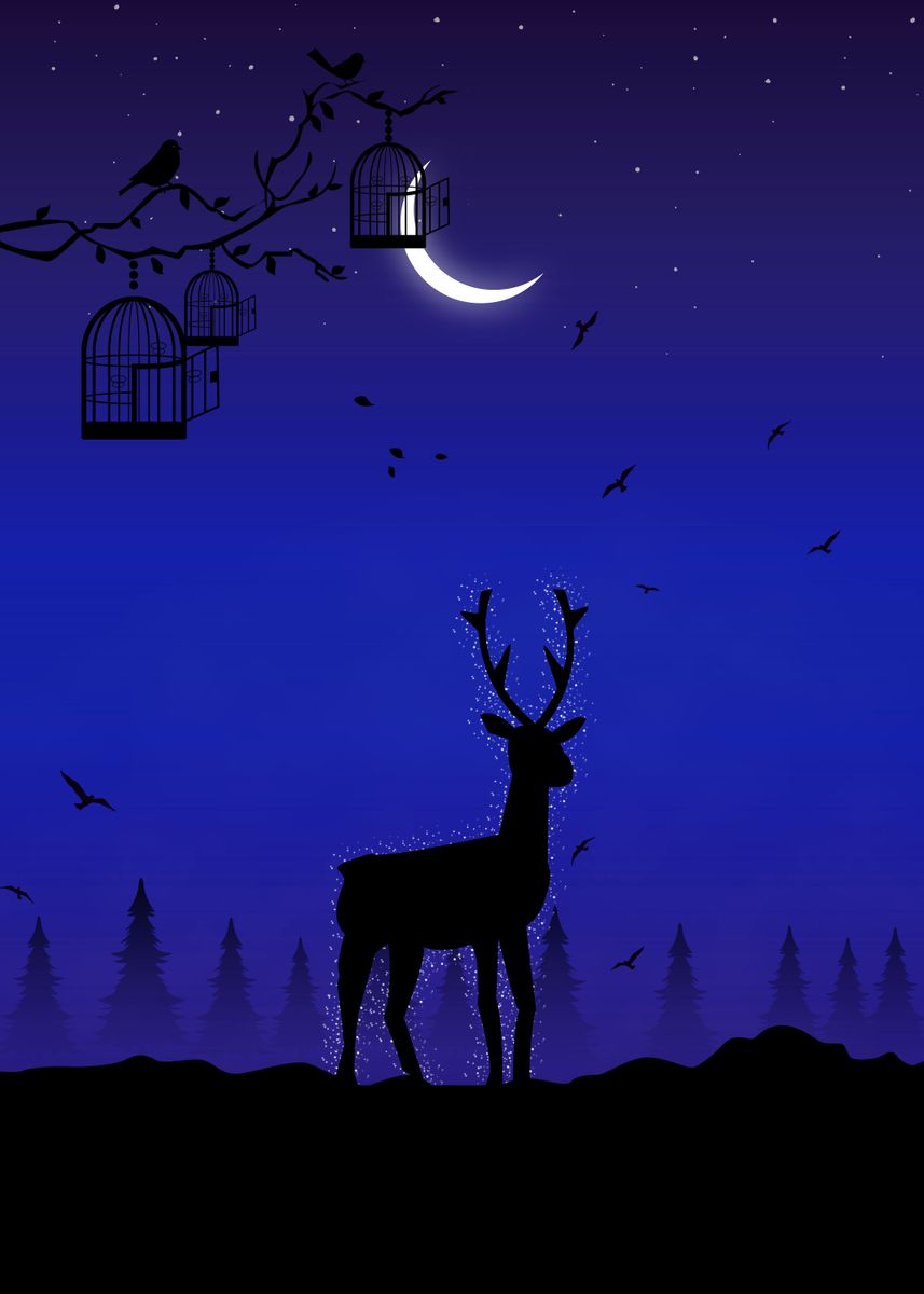 'Animal Dear' Poster by Eudora | Displate