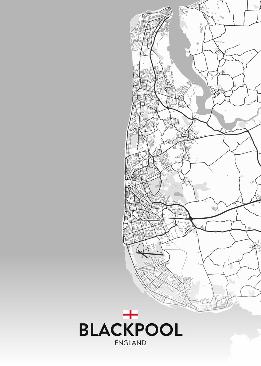 'Blackpool UK' Poster, picture, metal print, paint by IMR Designs ...