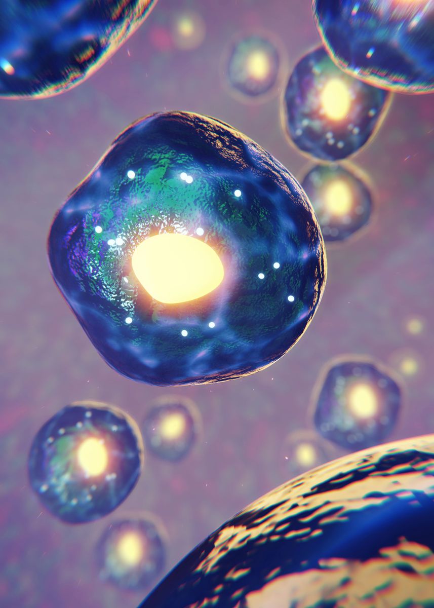 'CELLS' Poster, picture, metal print, paint by DREAMY 3D | Displate