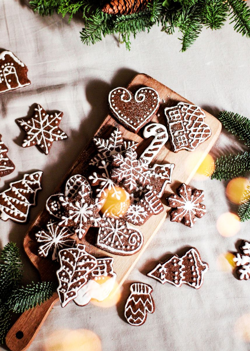'cookies christmas' Poster, picture, metal print, paint by Rijis Art ...
