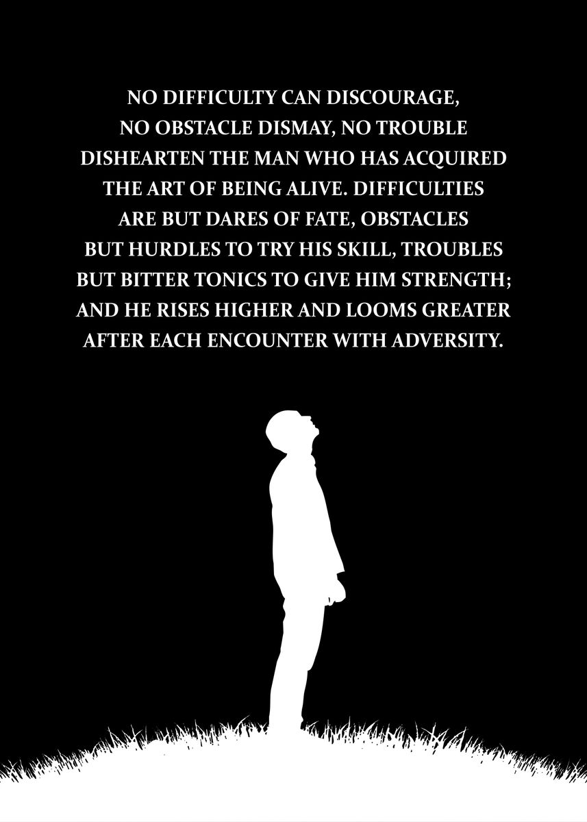 'Courage in Adversity' Poster, picture, metal print, paint by ...