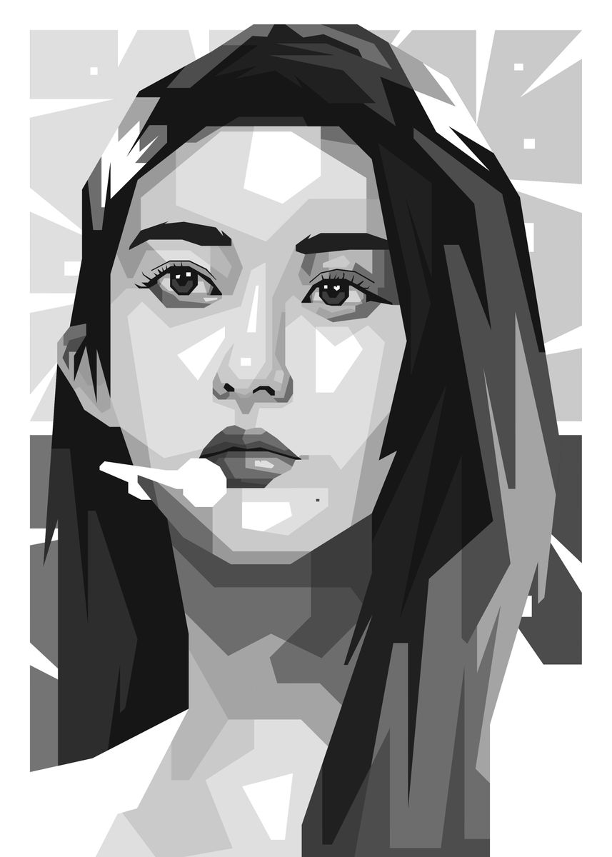 'IVE GAEUL' Poster, picture, metal print, paint by Rochefort | Displate