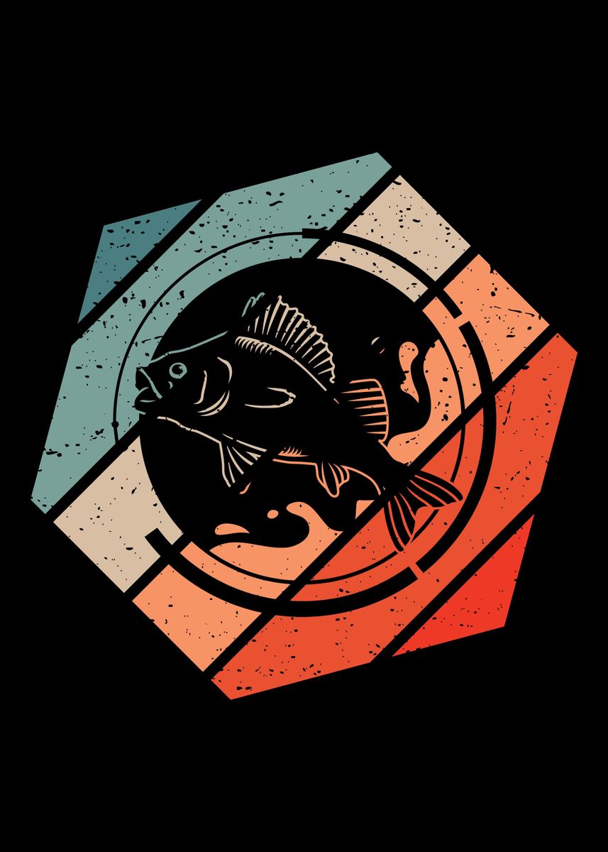 'Fishing Retro Vintage' Poster by royalsigns | Displate