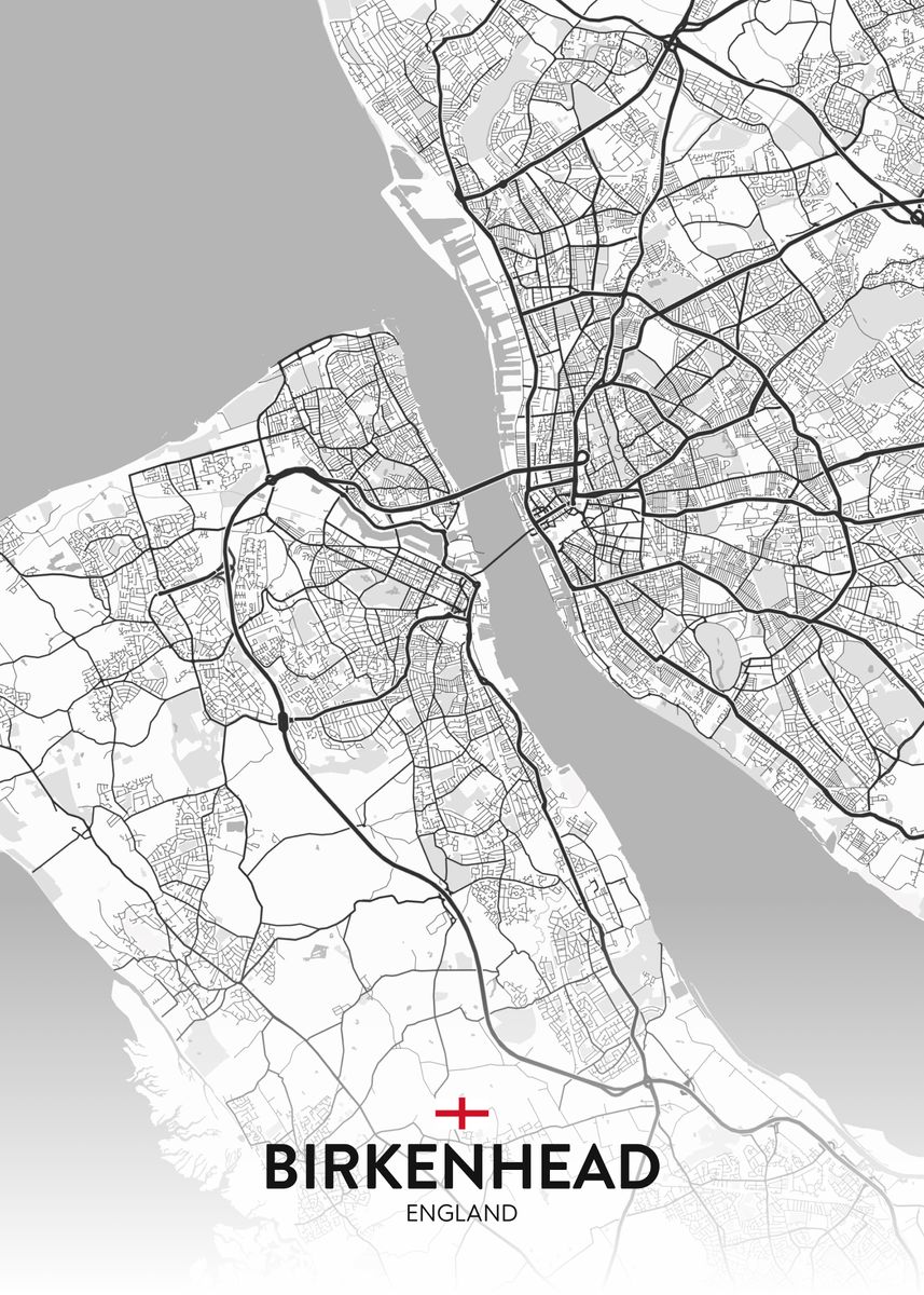 'Birkenhead UK' Poster, picture, metal print, paint by IMR Designs ...