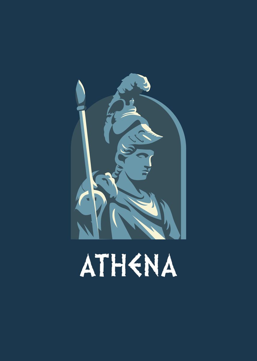 'Greek Goddess Athena' Poster, picture, metal print, paint by Agus ...