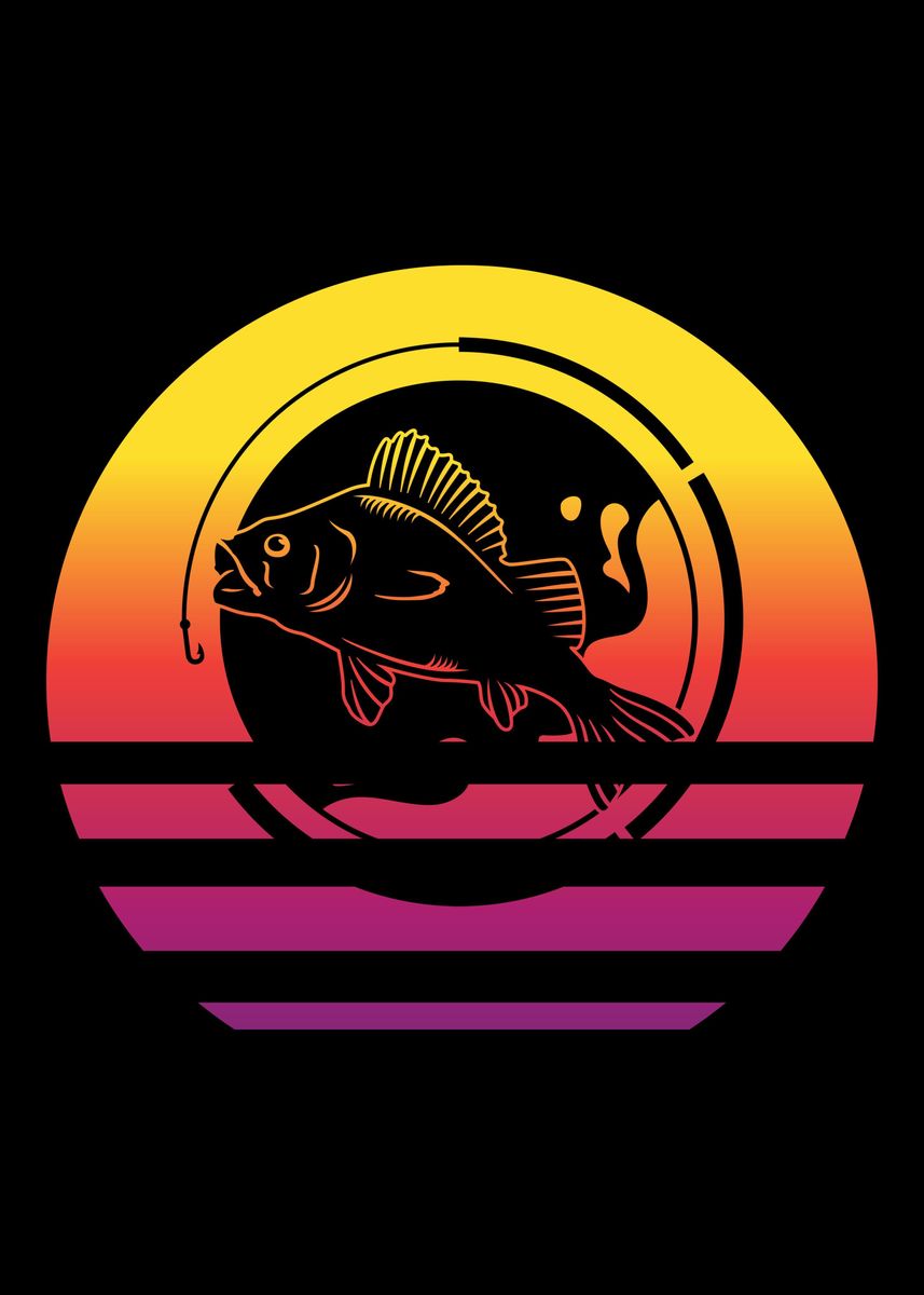 'Fishing Retro Vintage' Poster by royalsigns | Displate