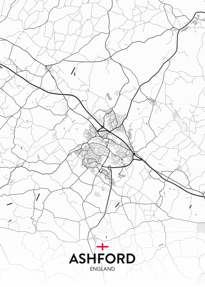 'Ashford UK' Poster by IMR Designs | Displate