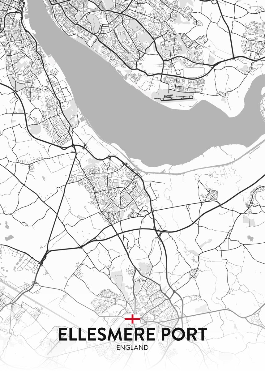 'Ellesmere Port UK' Poster, picture, metal print, paint by IMR Designs ...