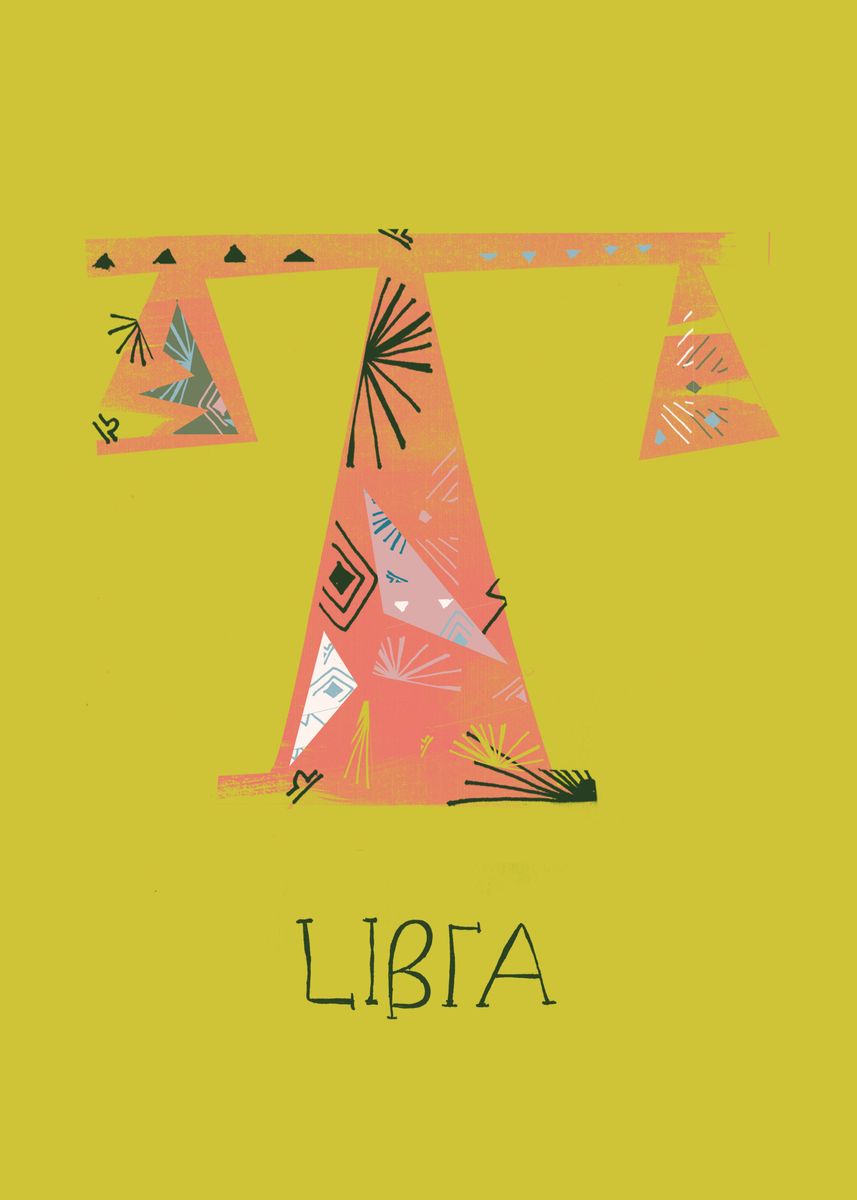 'Libra' Poster by Nosheen Ahmed | Displate