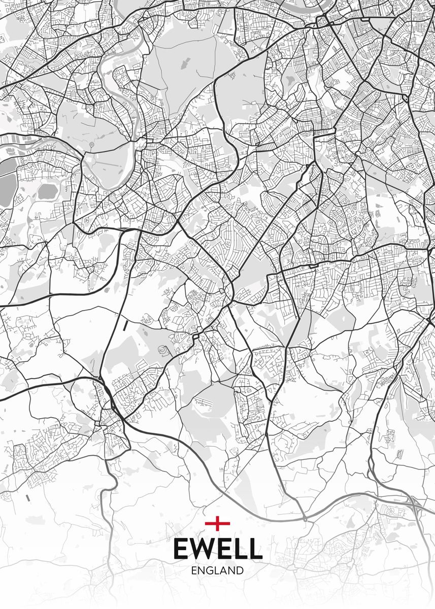 'Ewell UK' Poster by IMR Designs | Displate