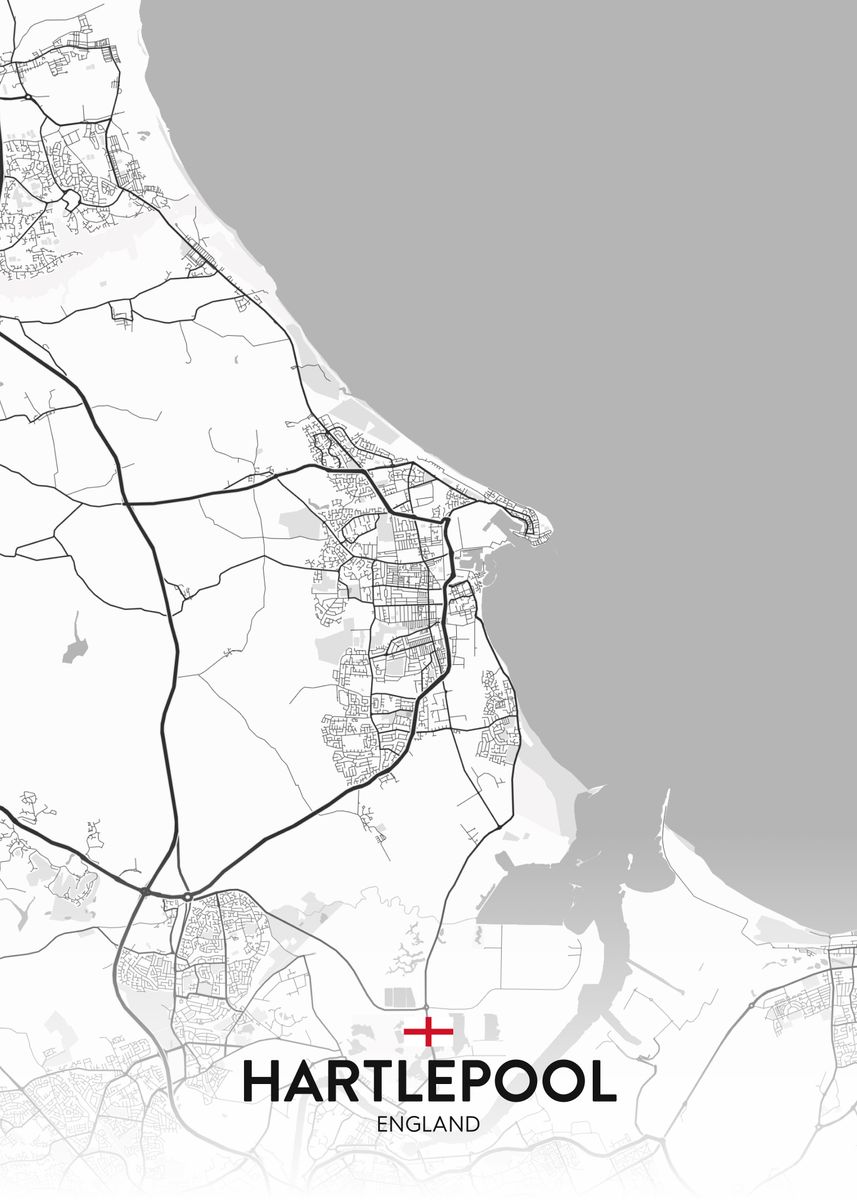 'Hartlepool UK' Poster by IMR Designs | Displate