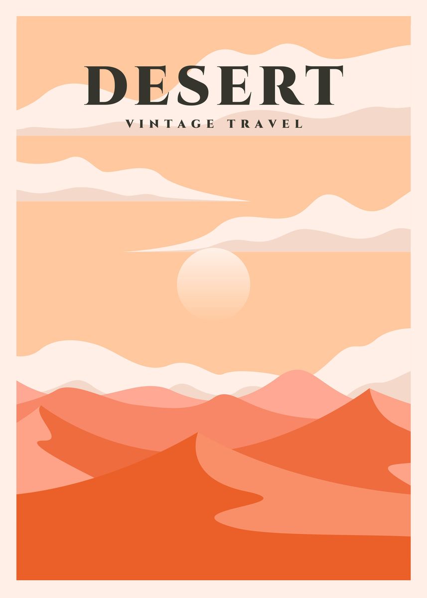 'Desert' Poster by Alin Gabriel | Displate