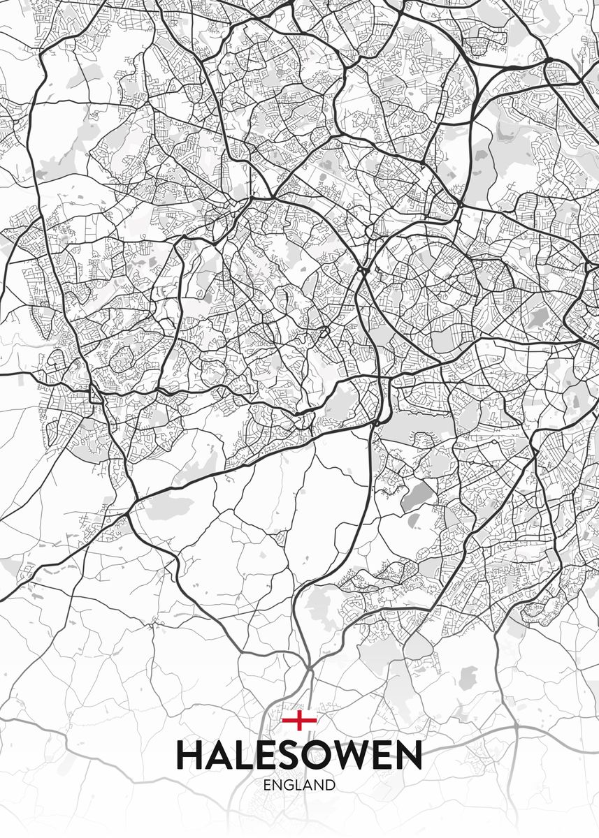 'Halesowen UK' Poster, picture, metal print, paint by IMR Designs ...