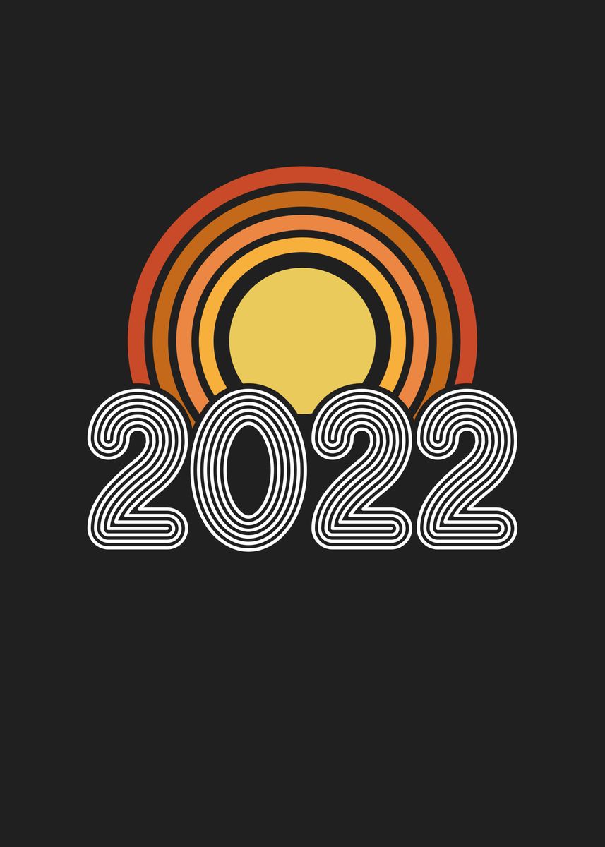 'Hello New Year 2022' Poster, picture, metal print, paint by BeMi ...