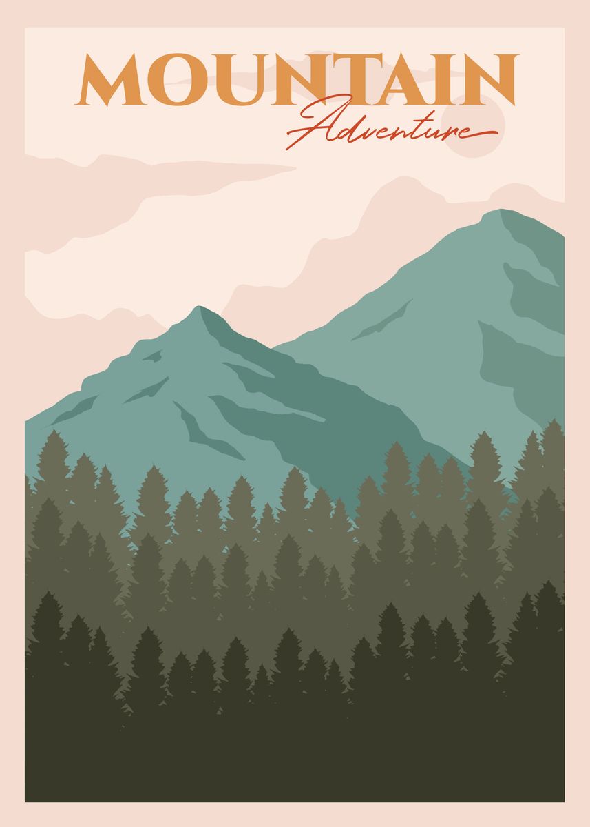 'Mountain' Poster by Alin Gabriel | Displate