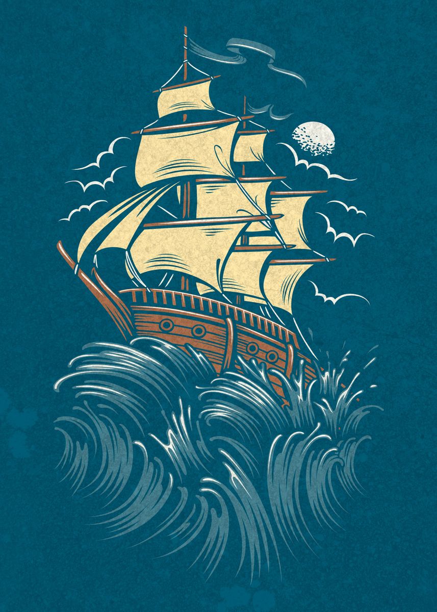 'Sailing ' Poster by MCAshe Art | Displate